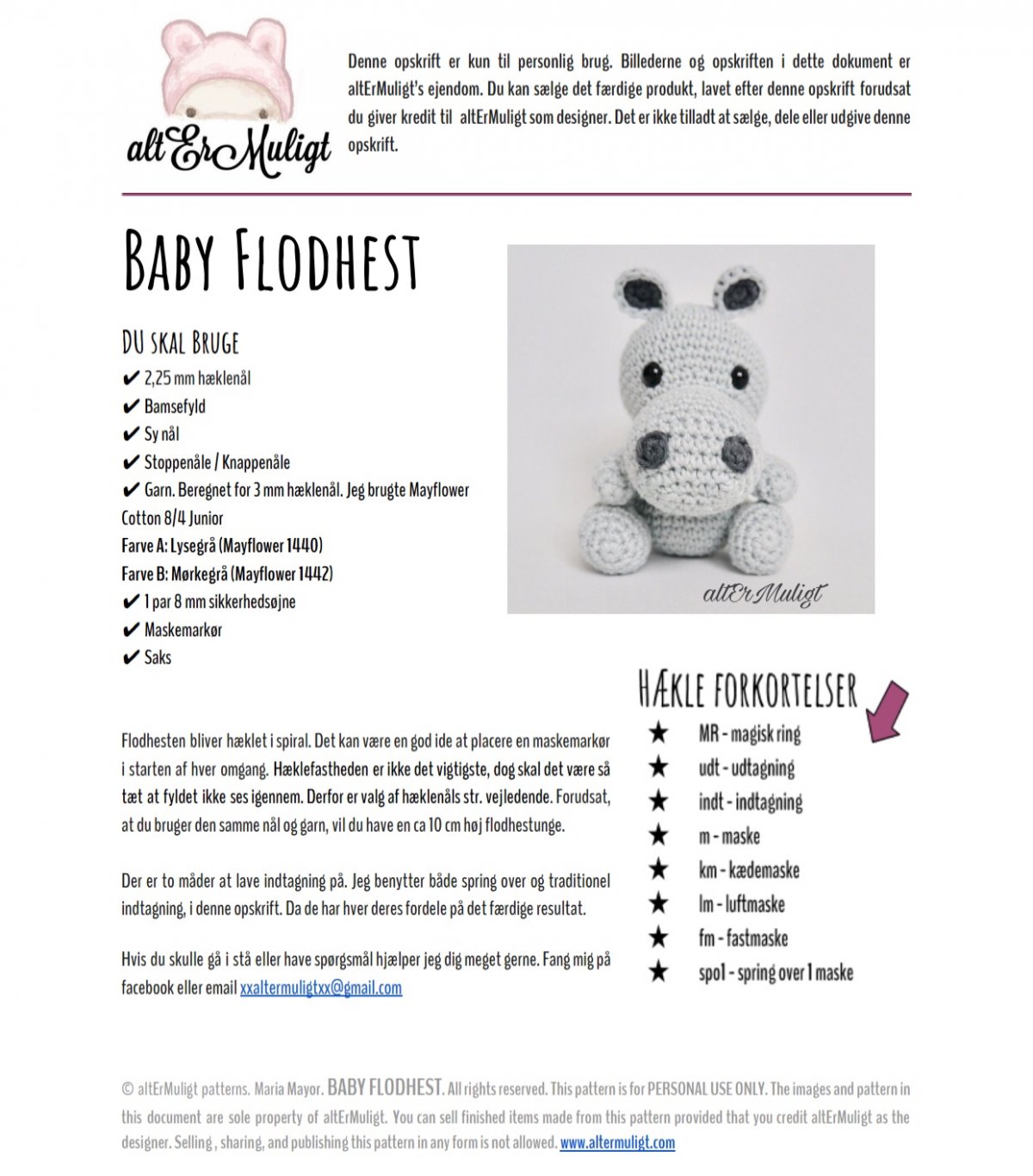 Opskrift Baby Flodhest - Opskrifter - Altermuligt